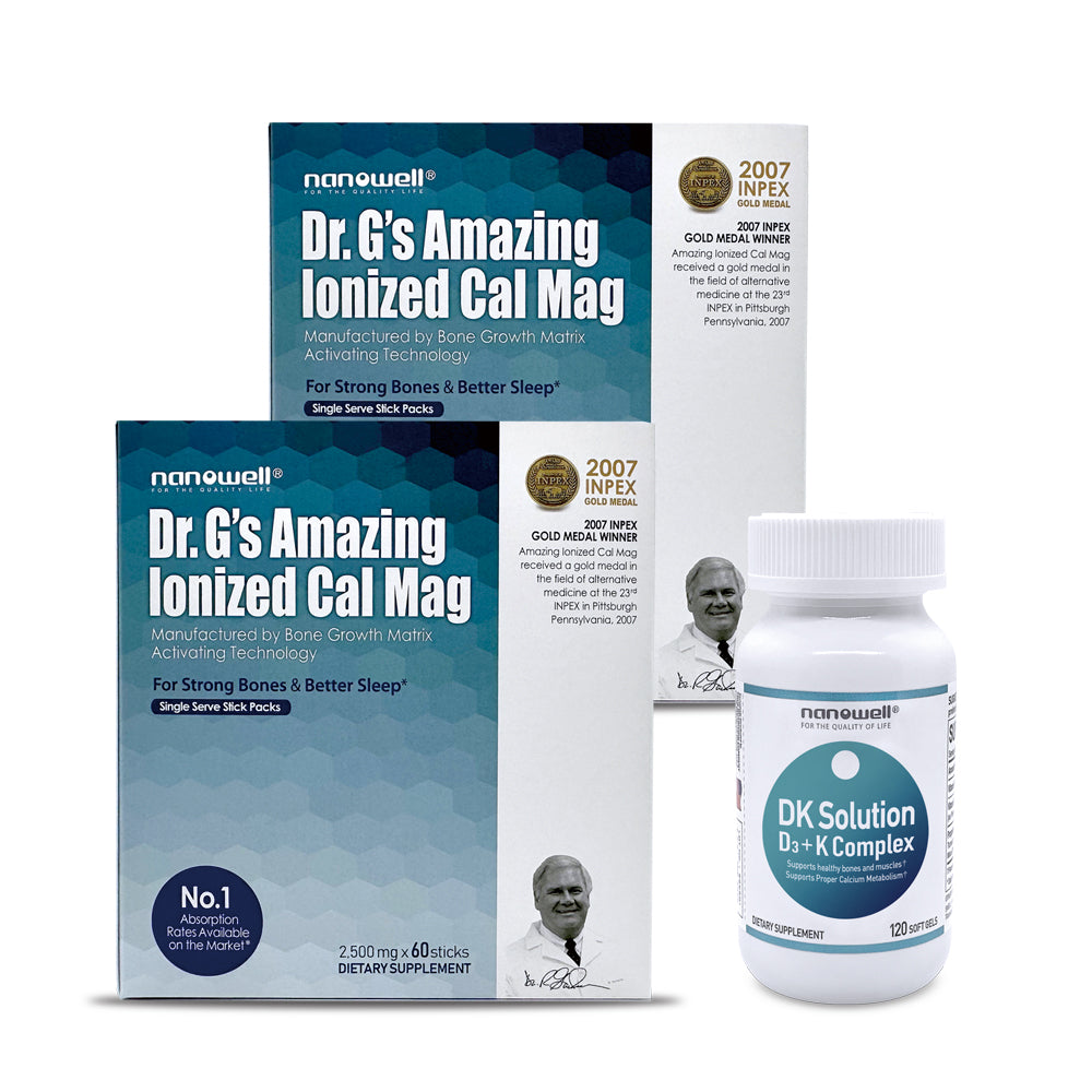 2 Boxes of Dr. G's Amazing Ionized Cal Mag 60 Sticks + DK Solution 1 b – Nanowell®